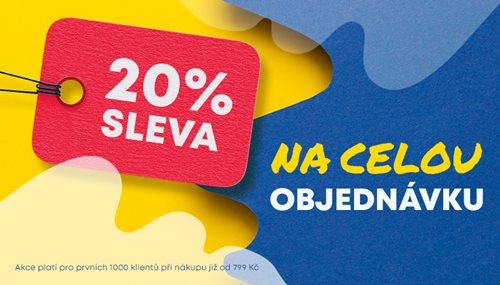 Sleva 20 % na celou objednávku pro prvních 1000 klientů | Wavita